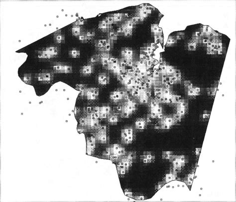 Map Of Kriging Variance Kriging Of Crisp Data Only Dark Areas Are Download Scientific Diagram