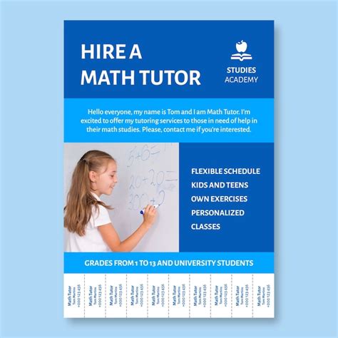Math Course Flyer Images Free Download On Freepik