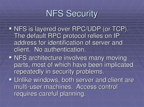 Ppt Nfs Admin And Security Powerpoint Presentation Free Download Id 3342562