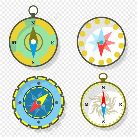 기계식 플랫 나침반 일러스트 콤비네이션 노랑 일주 Png 일러스트 무료 다운로드 Lovepik