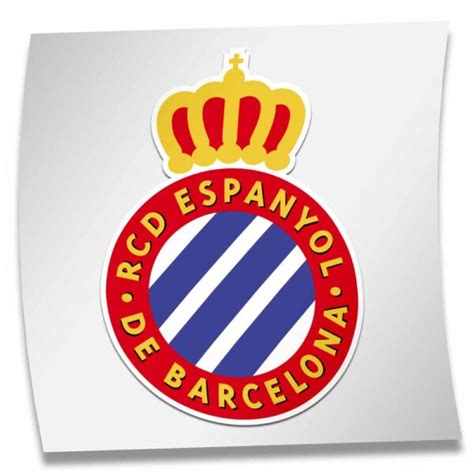 Lfp Escudo Real Club Deportivo Espanyol De Barcelona Mas Vinilos