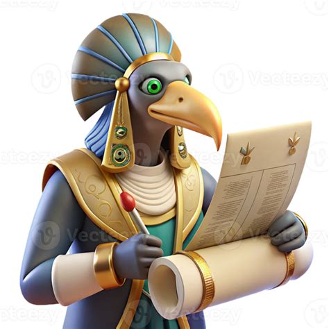Extraordinary Creative A Wise Thoth With The Head Of An Ibis Writing