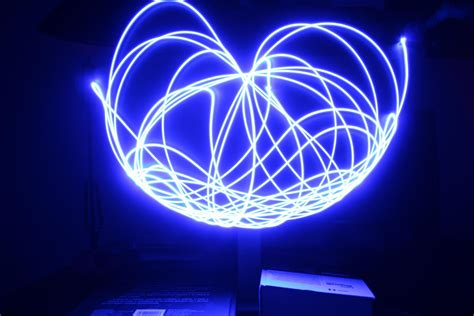 to the guy who posted the double pendulum animation this is what a long exposure photo looks