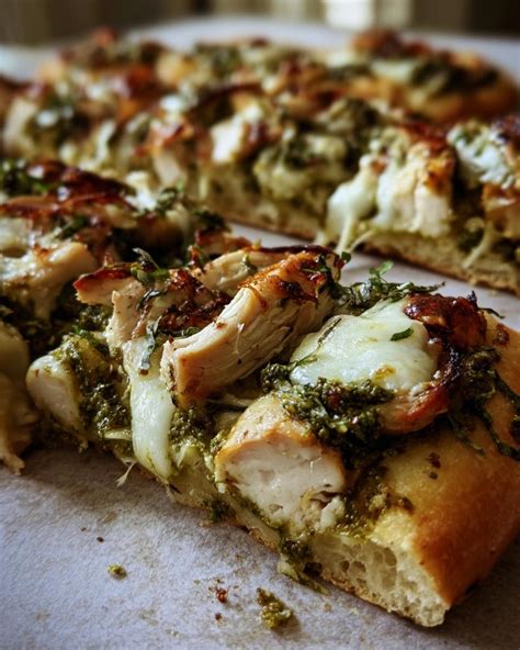 Speedy Pesto Chicken Flatbread 20 Min Meal