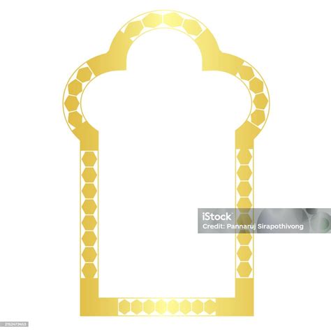 Trefoil Archthree 프레임 다각형 모양 창 문 건축 아치 직사각형 프레임 화살표 기호 럭셔리 황금 프레임 골드