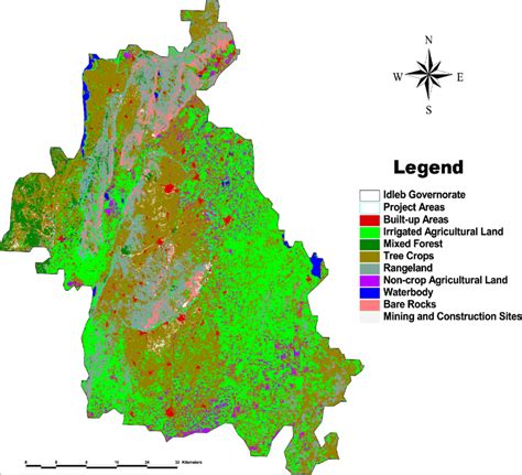 Land Usecover Map Of The Idleb Region Syria Download Scientific Diagram