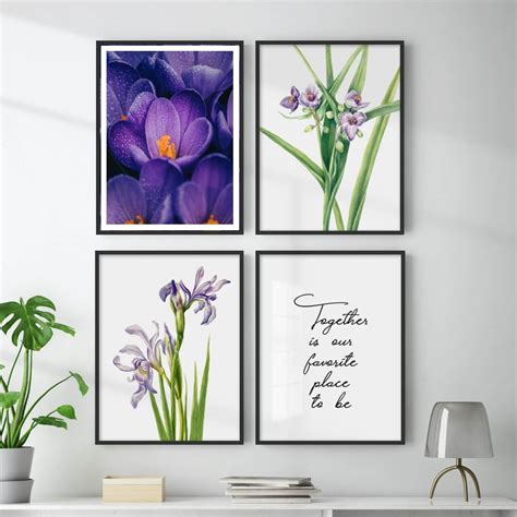 Постеры и картины ”Фиолетовые цветки ” купить в Санкт Петербурге по цене 260 ₽ 2350 ₽ плакат