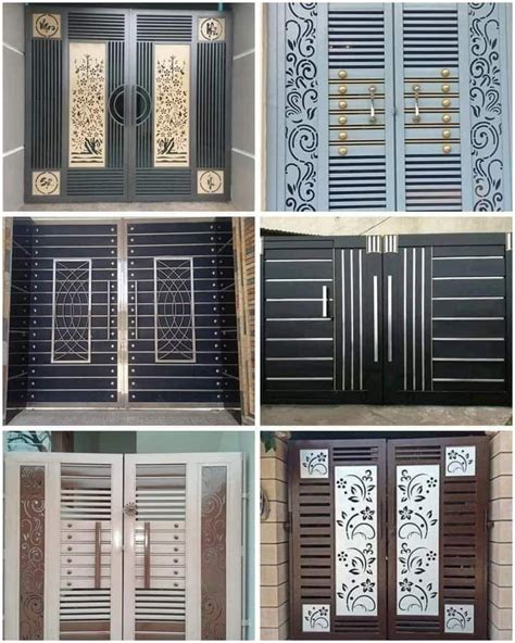 Steel Main Multiple Gate Design Modern Steel Gate Design Steel Gate
