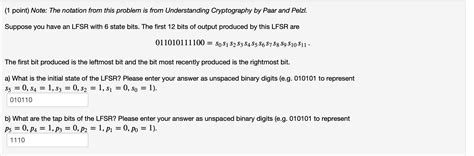 Solved 1 Point Note The Notation From This Problem Is