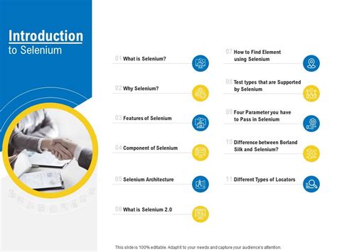 Test Automation With Selenium Introduction To Selenium Ppt Powerpoint Portfolio Structure