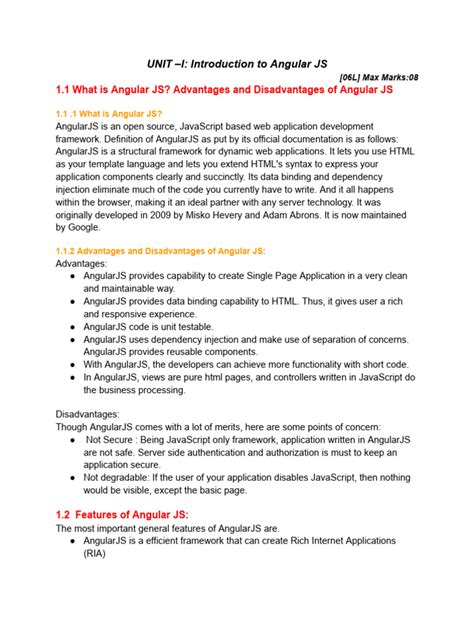 angular mscit sem2 pdf angular js bootstrap front end framework