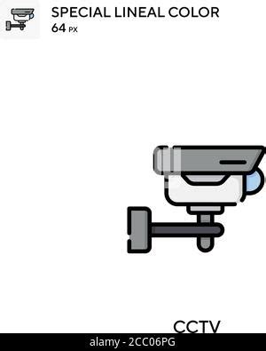 Cctv Special Lineal Color Vector Icon Cctv Icons For Your Business