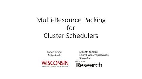 Ppt Multi Resource Packing For Cluster Schedulers Powerpoint