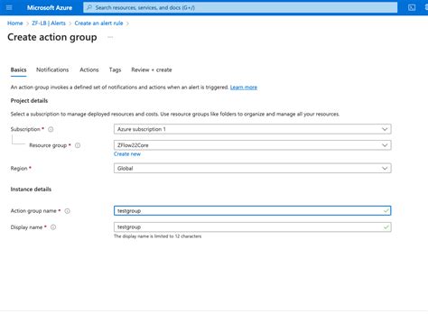 Setting Up Alerts On Azure Zflow Documentation