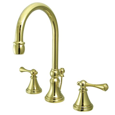 Kingston Brass Ks2982bl 8 In Widespread Bathroom Faucet Polished