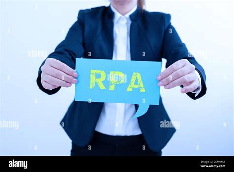Sign Displaying Rpa Business Concept Robotic Process Automation Form Business Process