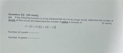 Solved Question 2 10 Marks Simplify The Boolean