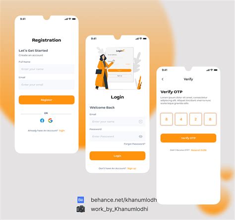 Loginregistration Otp Screens Ui On Behance
