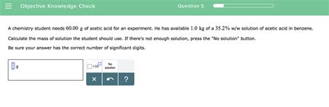 solved objective knowledge check question 5 a chemistry