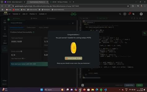 Pradipta Dhar On Linkedin Gfg160 Gfg160 Codingchallenge Problemsolving Technicalinterviews