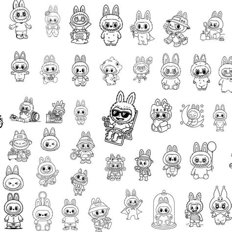 Labubu To Print And Color Etsy Canada
