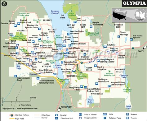 Olympia Washington Mapsofworld