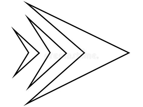 Triple Bullet Arrow Stock Illustration Illustration Of Font 371952779