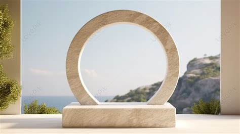 놀라운 3d 렌더링 매혹적인 석조 연단 및 창 모형 배경 3d 식물 배경 연단 배경 손바닥 배경 이미지 Hd 3d 식물 연단 손바닥 배경 사진 무료 다운로드