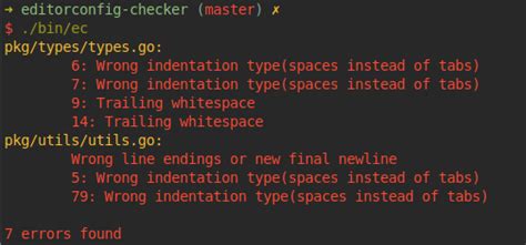 Github Editorconfig Checker Editorconfig Checker A Tool To Verify That Your Files Are In