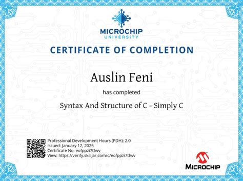 Auslin Feni On Linkedin Cprogramming Microchipuniversity