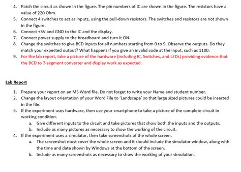 Digital Logic Design Lab 7 Combinational Circuits