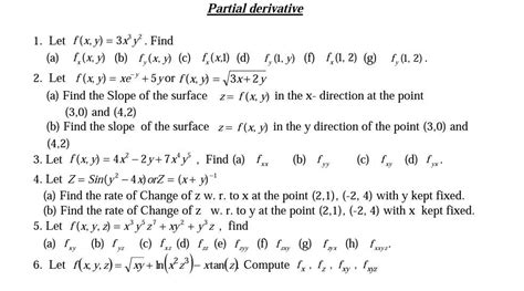 Solved 1 Let F X Y 3x3y2 Find A Fx X Y B Fy X Y C Chegg Com
