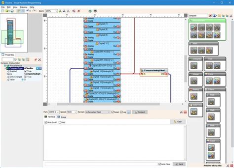 Arduino Nano Flame Sensor With Visuino
