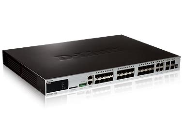 28 Port Gigabit XStack Layer 2 Managed PoE Stackable Switch With 24 SFP 4 Combo UTP And 4 10