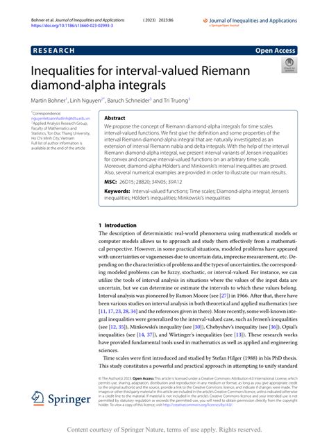 Pdf Inequalities For Interval Valued Riemann Diamond Alpha Integrals