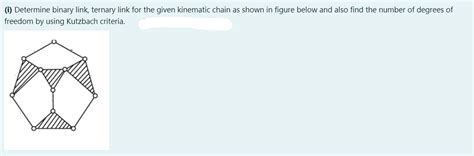 Answered I Determine Binary Link Ternary Link Bartleby
