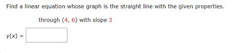 Solved Graph The Given Equation Y 5−4x 4graph The Given