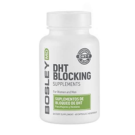 Bosleymd Dht Blocking Supplements For Men And Women For Thicker Fuller Hair 1 Month Supply