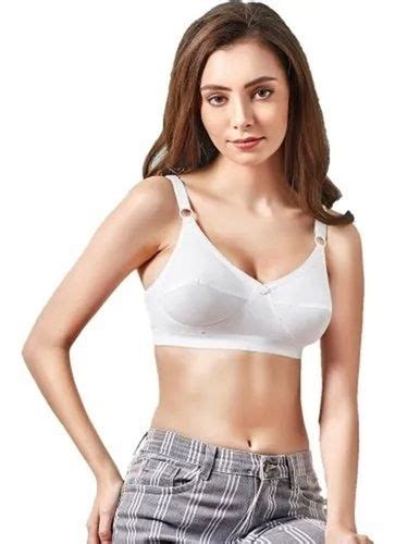 Cotton T Shirt Bra Regular Fit 30b 40b Ivory White Lightweight