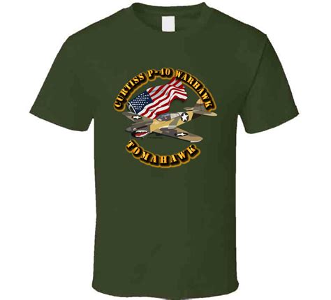 Aircraft P40 Warhawk T Shirt Mip Brand Store