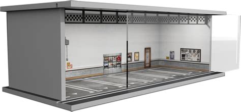 Bivitre 1 64 Diorama Display Case With Led Lights Compatible With Hot Wheels