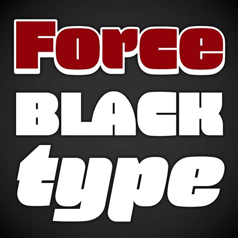 Force Fonts I Love Typography