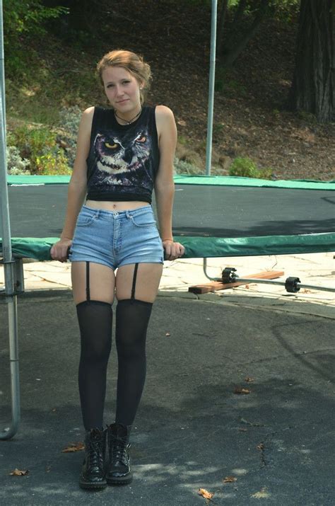 Shorts With Garter Belt And Thigh High Fashion Goal Short Outfits