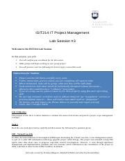 ISIT214 IT Project Management Lab Session 3 Project Scope Course Hero