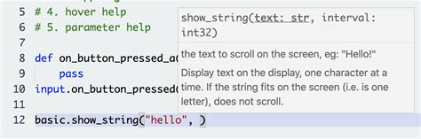 Parameter Help Doesnt Appear In Javascript · Issue 3164 · Microsoftpxt Microbit · Github