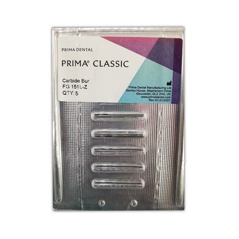 Prima Dental Zekrya Oral Surgery Bur 151l Z Pack Of 5 Dental Prod