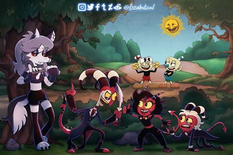 Helluva Boss × Cuphead