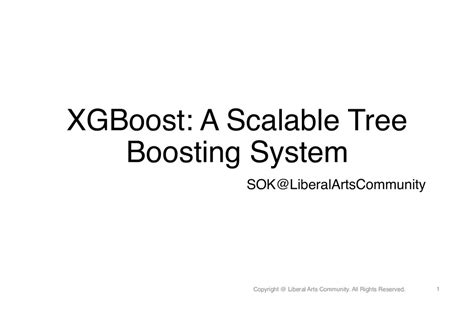 Xgboost A Scalable Tree Boosting Systemfree Speaker Deck