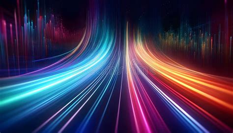 Technology Network Digital Data Flow Artificial Intelligence Data Analytics Processing Abstract