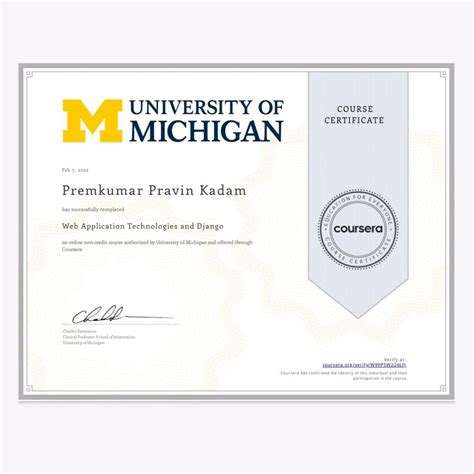 Premkumar Kadam On Linkedin Completion Certificate Of Web Application